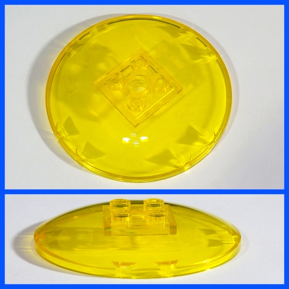 Lego | Toys | Lego 6x6 Dish X2 Trans Yellow Space Clear Transparent ...